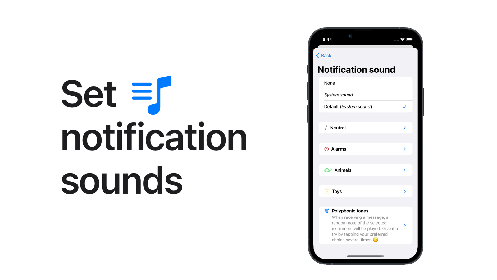 🔔 Notification sounds